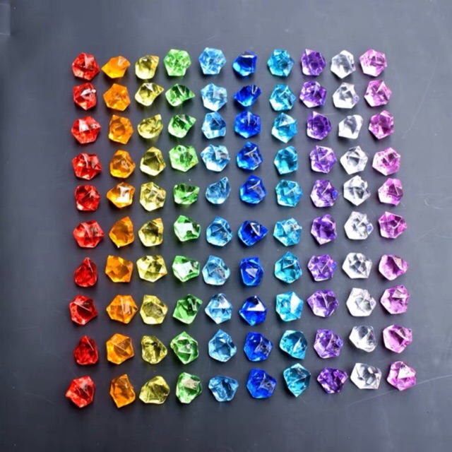 Colourful Beaded Crystal Acrylic Gem For Children | Shopee Malaysia