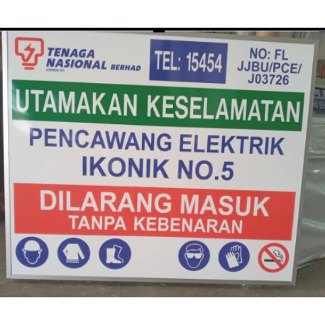 TNB PPE SIGNBOARD TNB requirement and safety standards | Shopee Malaysia