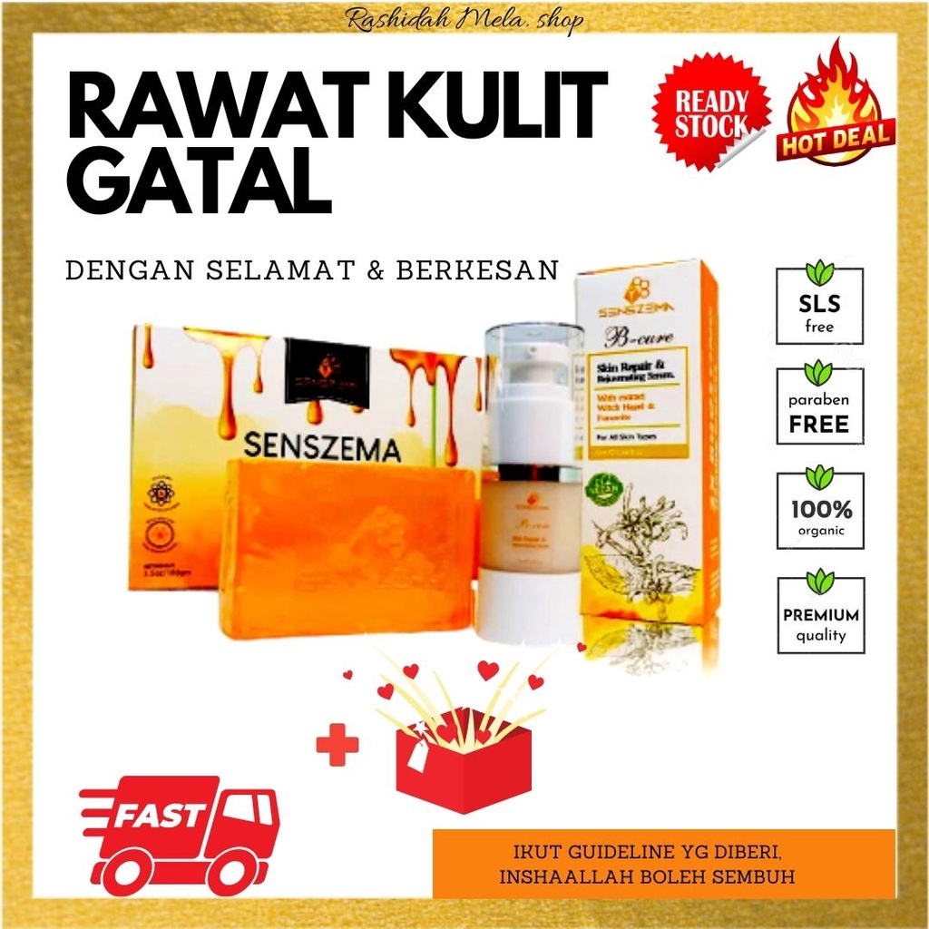 [SENSZEMA] Sabun Serum Lotion Ubat Kulit Gatal Ekzema Baby Kurap Kudis ...