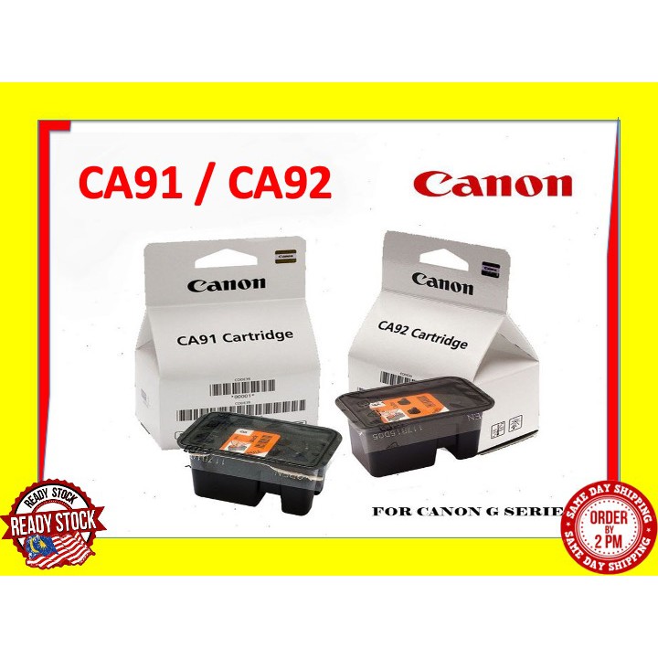 [100% ORIGINAL] CANON G-SERIES CA91 BLACK / CA92 COLOR PRINTHEAD ...