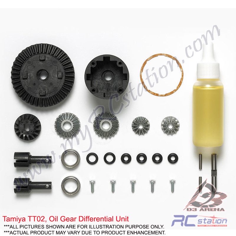 Tamiya TT02 #54875 - TT-02 Oil Gear Differential Unit [54875] | Shopee ...