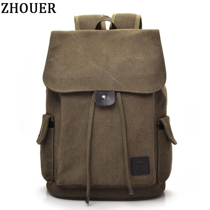 Vintage Unisex Backpacks Canvas Backpack Brand Designer Fashion Travel ...