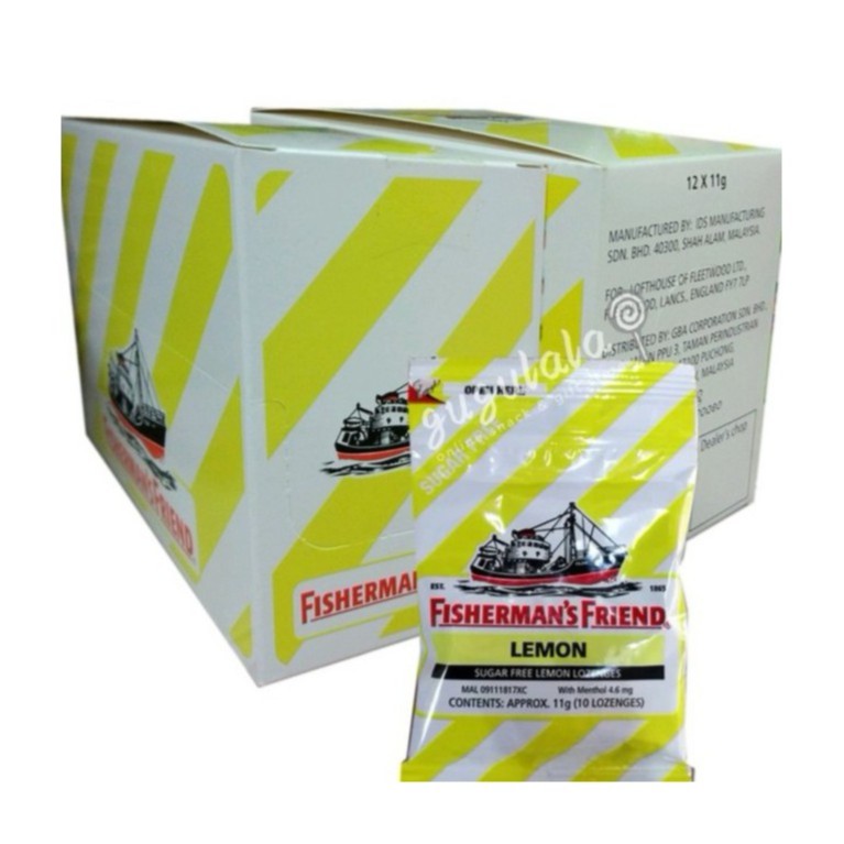 Fisherman's Friend Lemon 12's x 11g | Shopee Malaysia