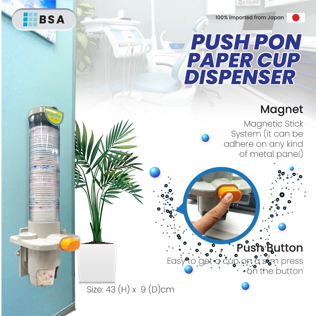 Great Quality Push Pon Paper Cup Dispenser 5oz cup | Shopee Malaysia