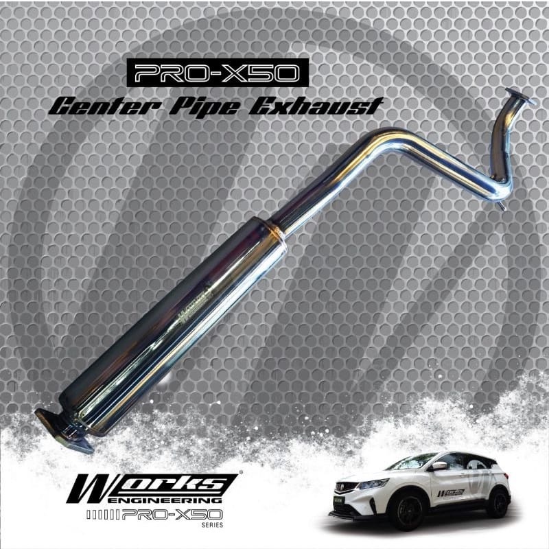 Proton X50 CENTER PIPE Exhaust S/S WORKS ENGINEERING | Shopee Malaysia