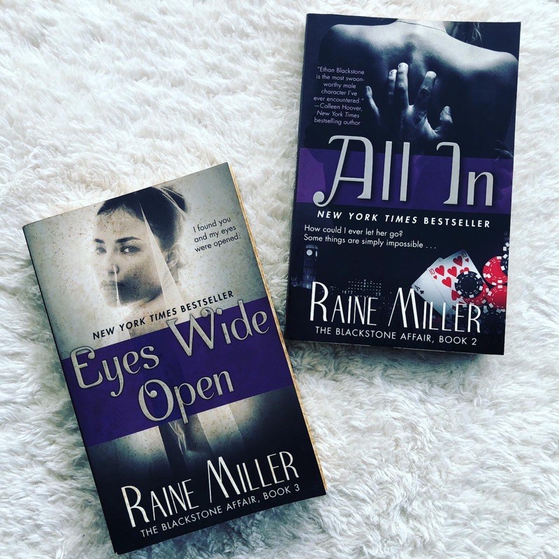 (PRELOVED ENGLISH NOVEL) All In / Eyes Wide Open - Raine Miller ...