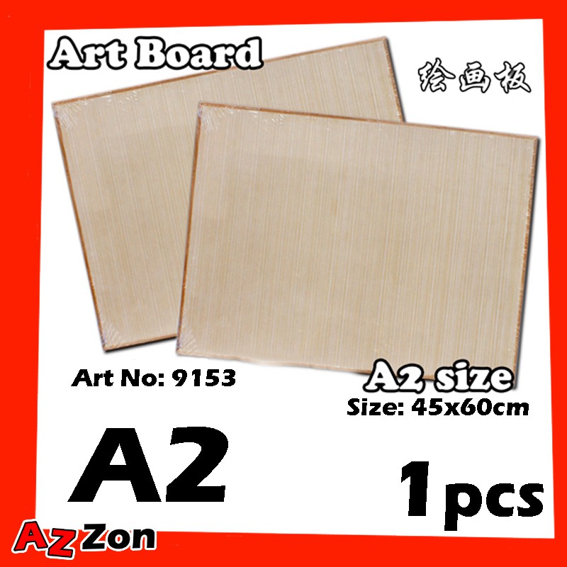 Art Board / Wooden Art Drawing Board Size A2 / Papan Lukisan A2 / 木绘画板 ...