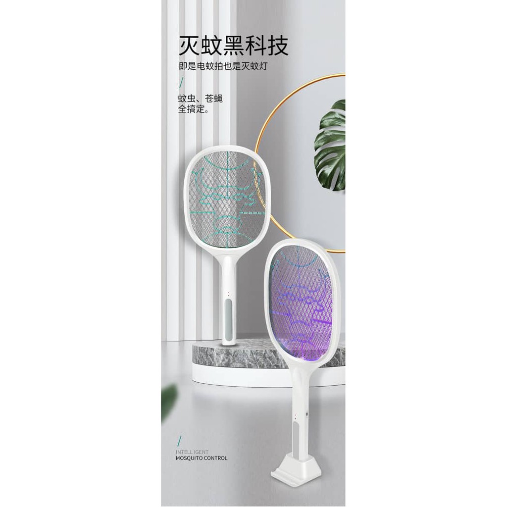 Mosquito Racket USB Rechargeable Electric Insect Racket Mosquito ...