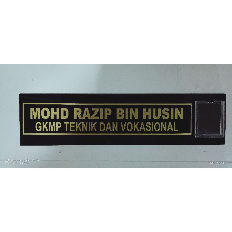 Nametag / Tanda Nama Pintu Khat/Rumi/Jawi | Shopee Malaysia