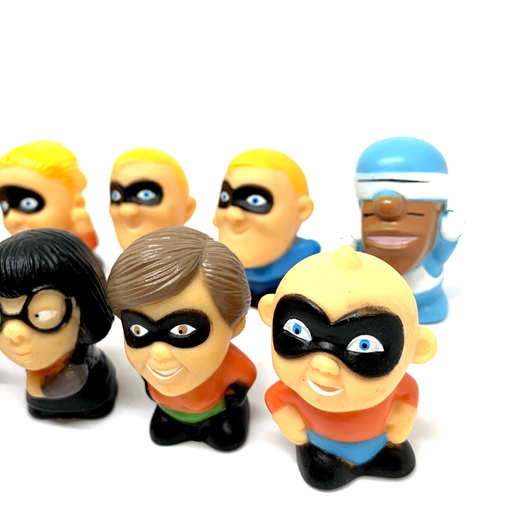10pcs The Incredibles Mini Assorted Cartoon Figures Cartoon Topper ...