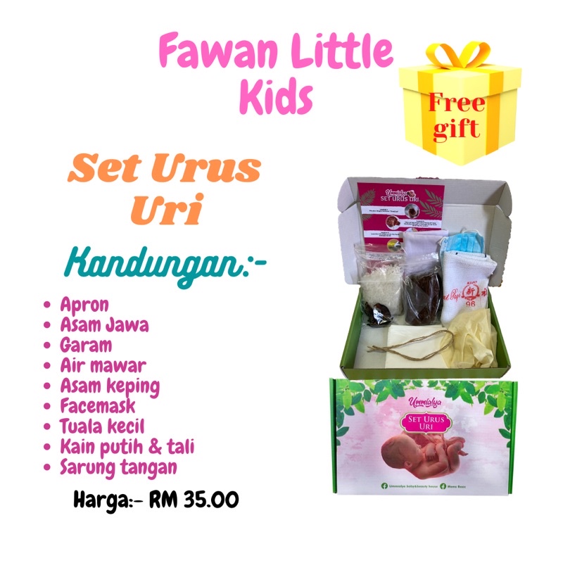 SET URUS URI/SET BERPANTANG UMMIALYA 🔥🔥FREE GIFT🔥🔥 | Shopee Malaysia