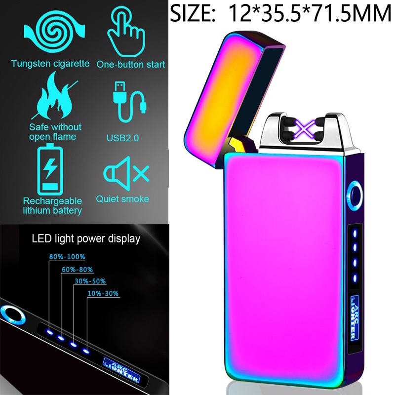 Candle Lighter Kitchen Lighter Pemetik Api Electronic Plasma Windproof ...