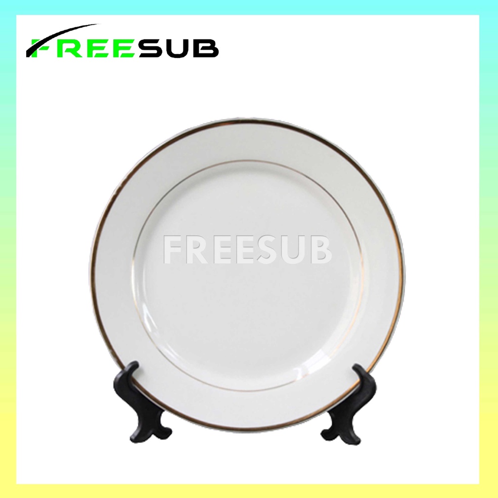 Sublimation Plate 8 inch / 10 inch / Ceramic plate for heatpress ...