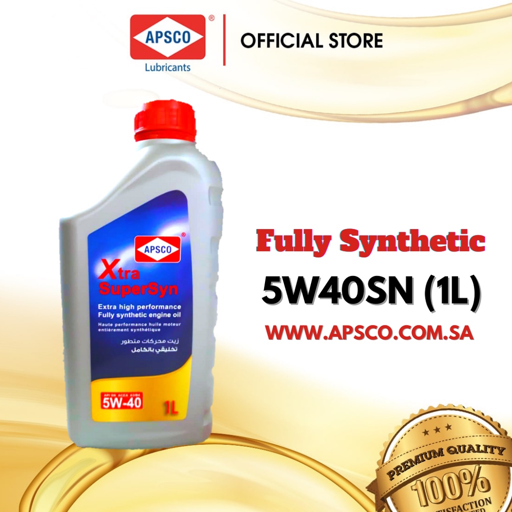 Apsco/Mobil Equ.Fully Synthetic Engine Oil -Imported (1 L) 5W40SN Minyak Hitam Enjin Perodua Bmw ...