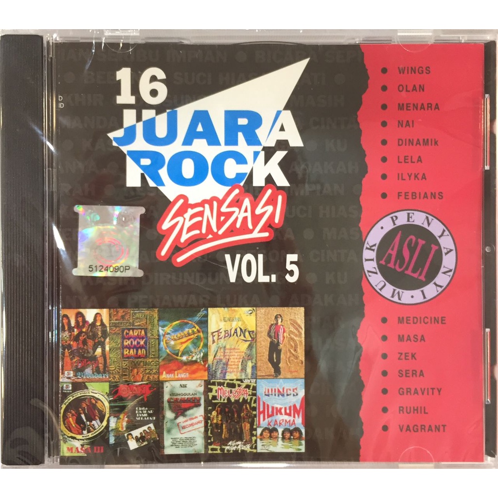 16 Juara Rock Sensasi Vol 5 (CD) | Shopee Malaysia