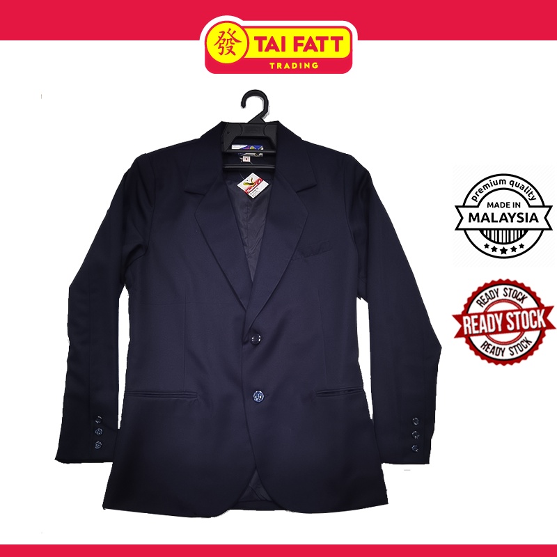 Tai Fatt Falcon Blazer Sekolah Blazer Biru Gelap Dark Blue Long Sleeve ...