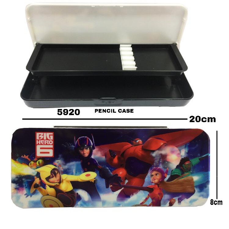 KIDS CHILDREN STUDENT CUTE BIG HERO 6 PLASTIC DOUBLE LAYER STUDENT ...