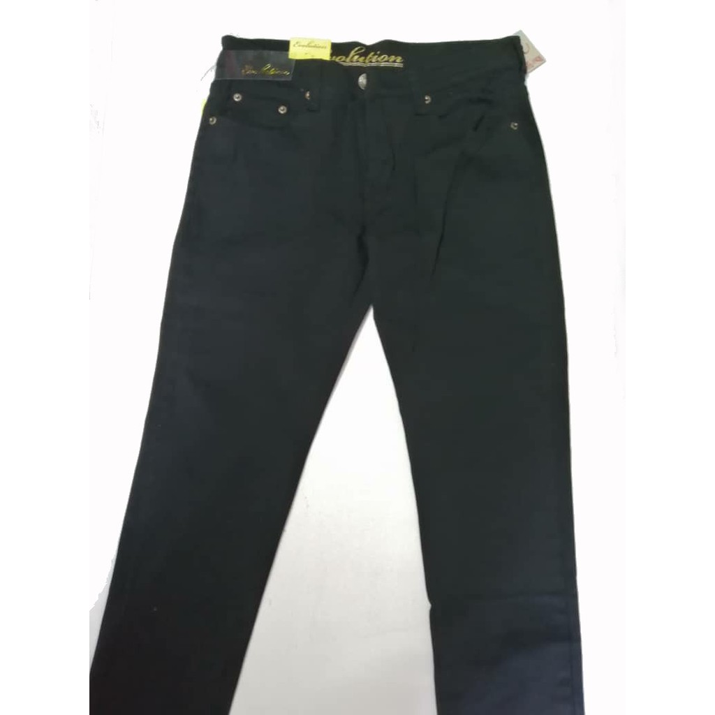 Evolution Slim Fit stretch Cotton Elastic Seluar Hitam (READY STOCK ...