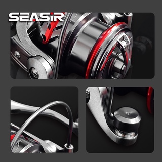 SEASIR OER Ultra Light Long Throw Aluminum Shallow Spool Spinning ...