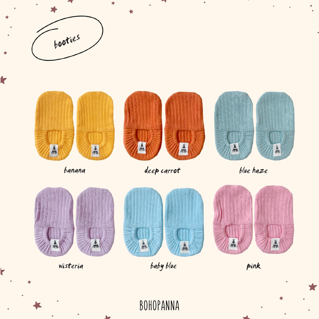 BOHOPANNA - Booties Set 3 Pieces | Stokin Baby | Sarung Kaki & Tangan ...