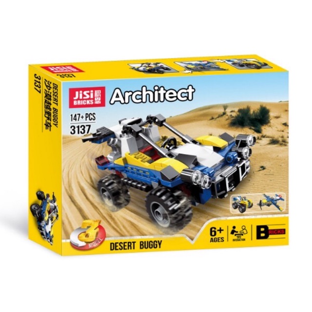 JISI BRICKS 3137 ARCHITECT 3 IN 1 DESERT BUGGY | Shopee Malaysia