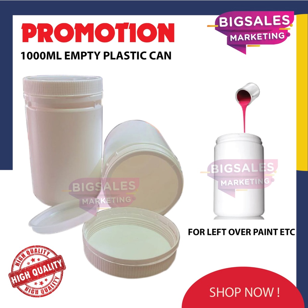 BIGSALES High Quality 1 Liter HDPE Empty Plastic Can & Jerry Can, HDPE ...