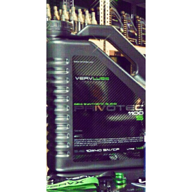 VERVX 4Liter Minyak enjin, semi sintetik 10w 40, ( proton, honda ...