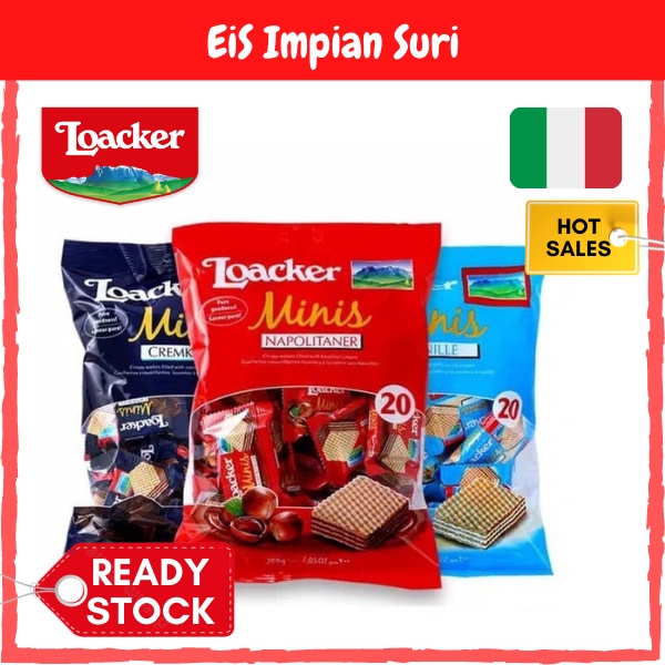 (Ready Stock!!) Loacker Minis (Napolitaner/Creamkakao) 200G Coklat ...