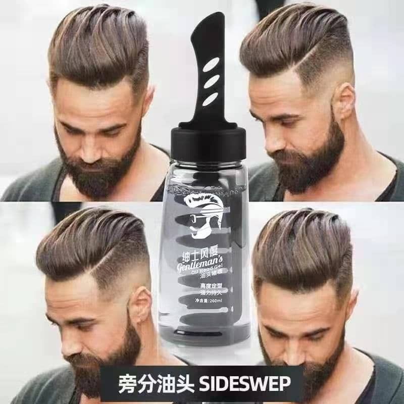 Men‘s Hair Gel Rambut lelaki Styling gel comb Hair styling in 3 seconds ...