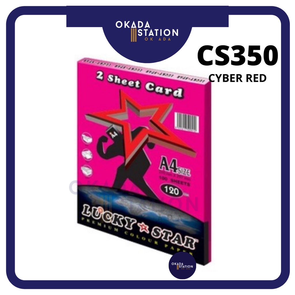 OKADA A4 2 Sheet Card 120gsm / Two Sheets Card / Colour Card / Kard ...