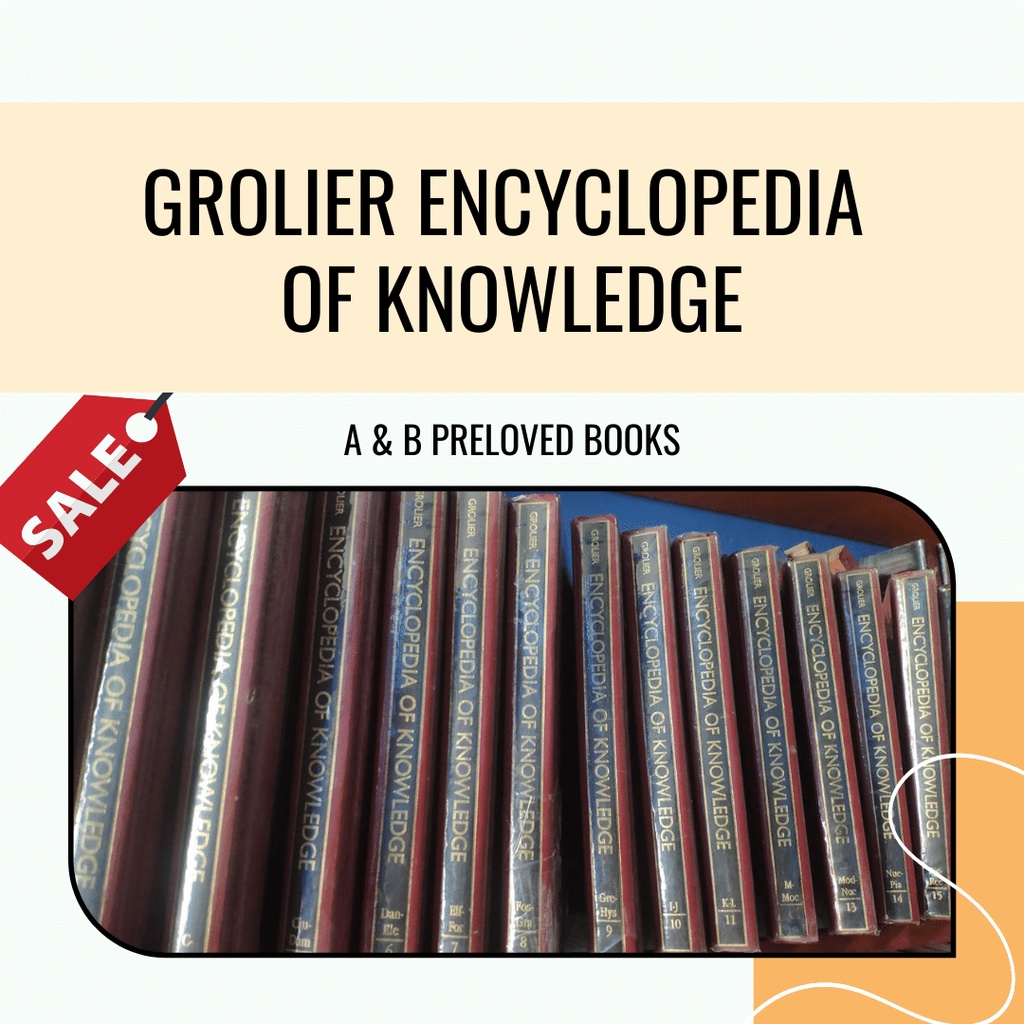 GROLIER ENCYCLOPEDIA OF KNOWLEDGE COMPLETE SET (HARDBOUND, PRELOVED ...