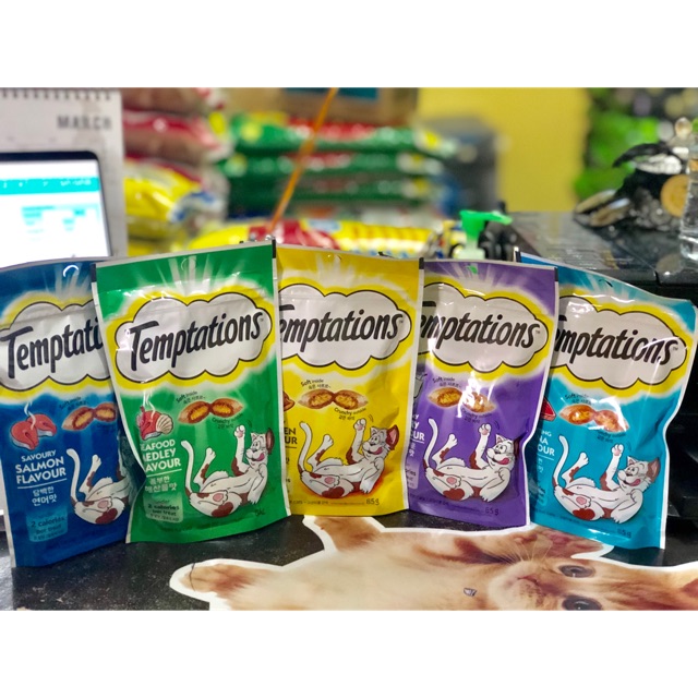 Temptation Cats Trick & Healthy (Dairy Milk 🥛,Seafood,Salmon ,Chicken ...