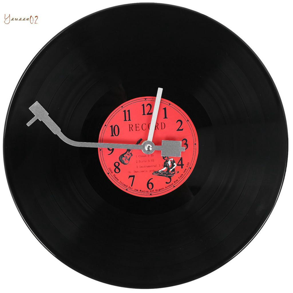 European Retro Nostalgic Ultra-Quiet Clock Vinyl Record Personality ...