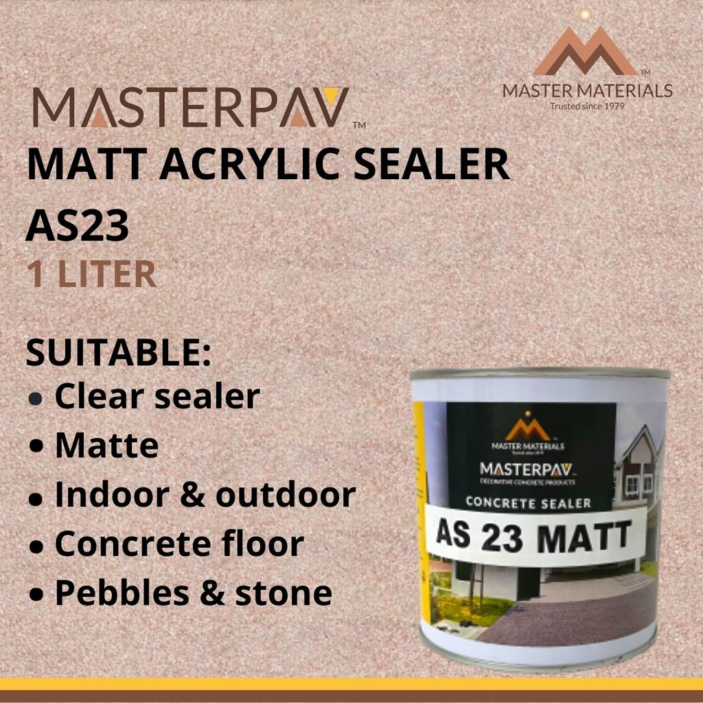 MASTERPAV Matte Acrylic Sealer (1L) AS23 Pengilat Arkilik Pengilat ...