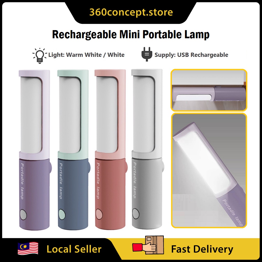 Lampu LED Boleh Cas Semula Mudah Alih 3 Mod Dengan Perlindungan Mata ...