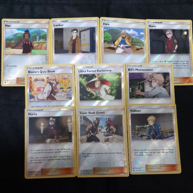 Pokemon Card TCG: Supporter Trainer: Hau/ Looker/ Hala/ Nanu/ Bill's ...