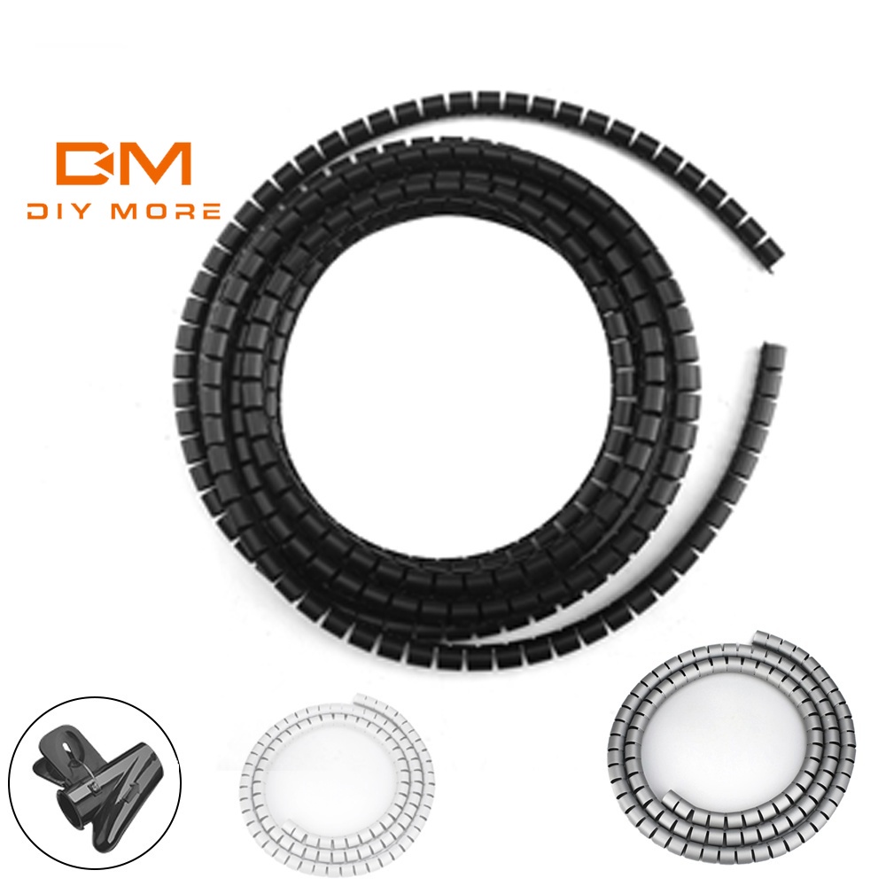 DIYMORE Cable Wire Tidy Wrap PC Home Cinema TV Management Organizing Kit 8/10/15/20/25mm ...