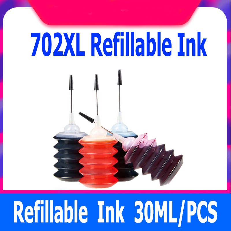 Compatible HP 702XL ink HP 702 ink HP702 ink HP702XL Black Cyan Magenta ...