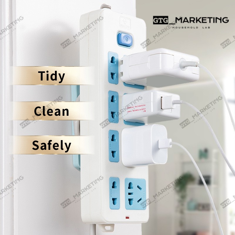 [Ready Stock] Self Adhesive Power Strip Holder Fixator,Extension Socket ...