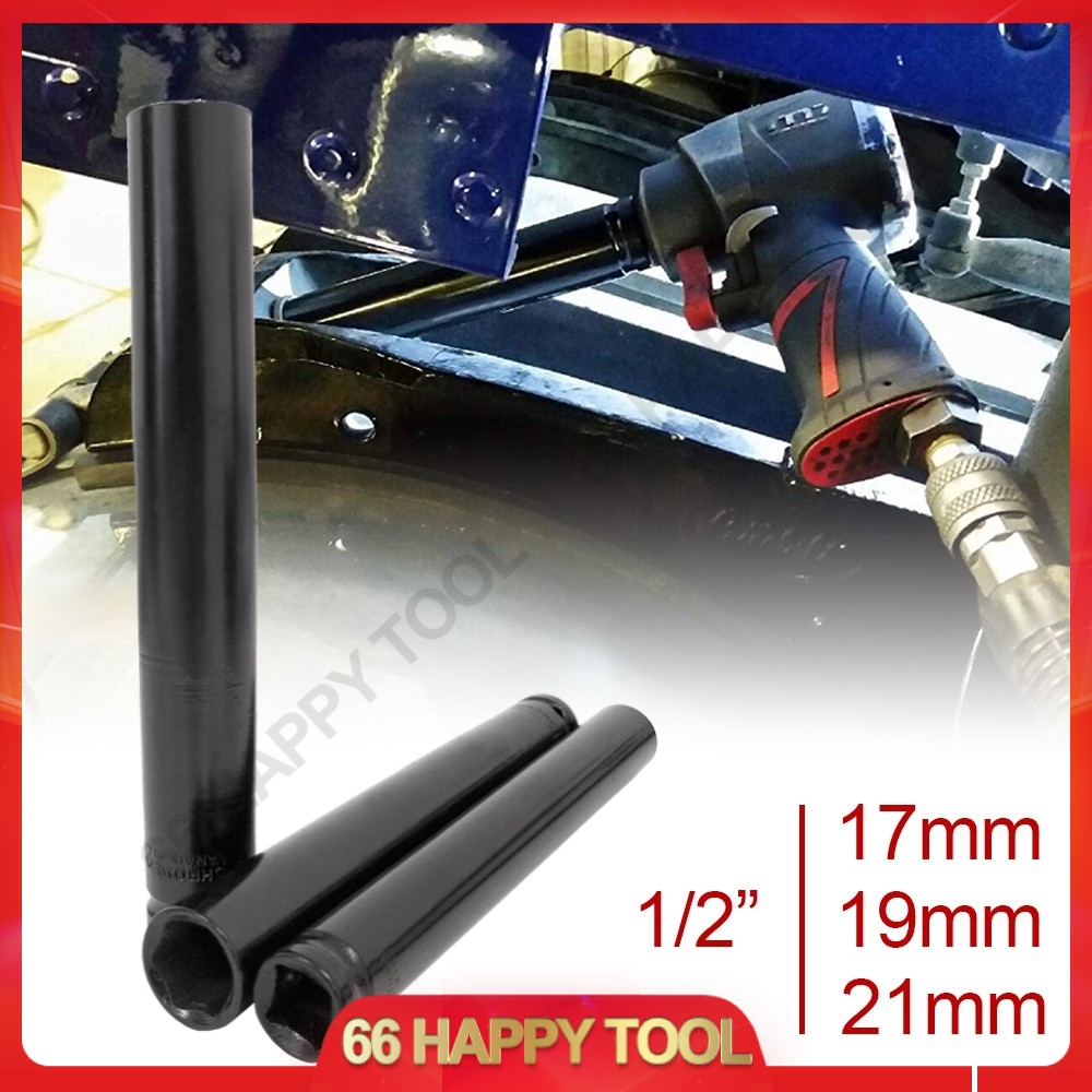66 Happy Tool Ready Stock Extra Long 1/2" Inch Drive 17mm 19mm 21mm ...
