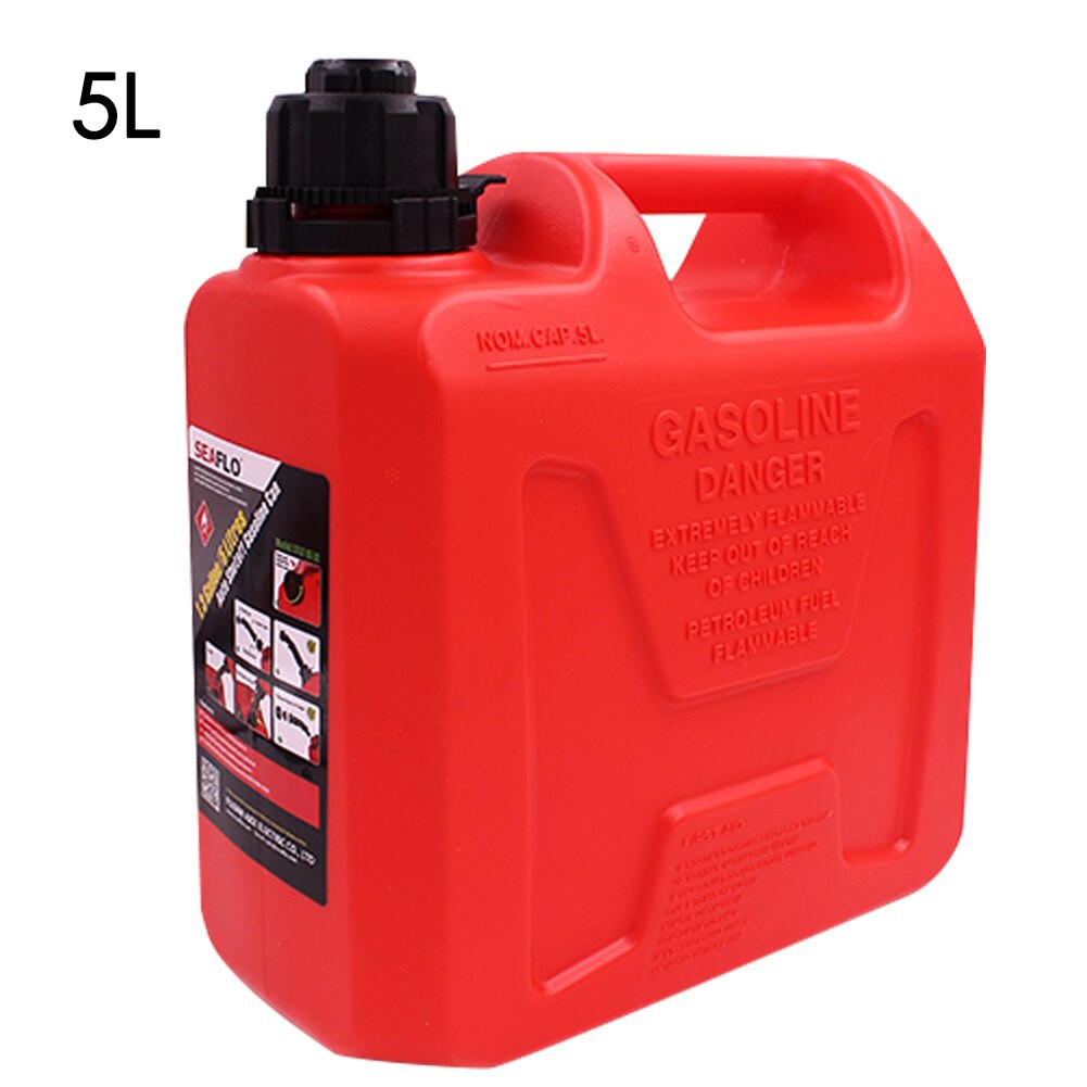 5L/ 10L/ 20L Oil Tank Auto Shut Off Gasoline Cans Mount Motorcycle Spare Fuel Tank Jerry Cans ...