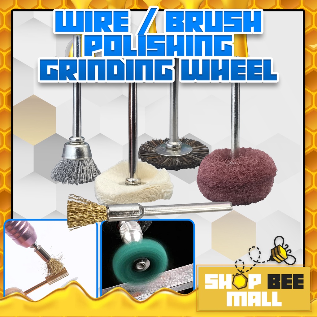 1pcs 3mm Brass & Stainless Steel Wire Wheel Brush Rotary Grinder Tools ...