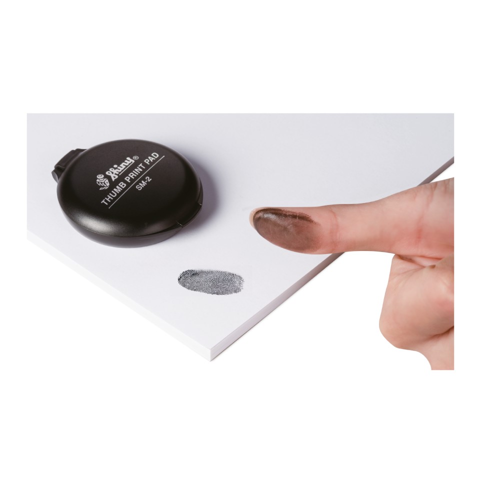 SHINY SM-1 SM-2 Finger Thumb Print Pad / Thumb Print Pad COP Jari STAMP ...