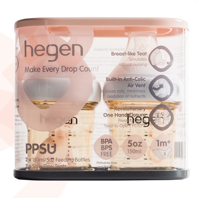 Hegen PCTO™ 150ml/5oz Feeding Bottle PPSU (2-pack) | Shopee Malaysia