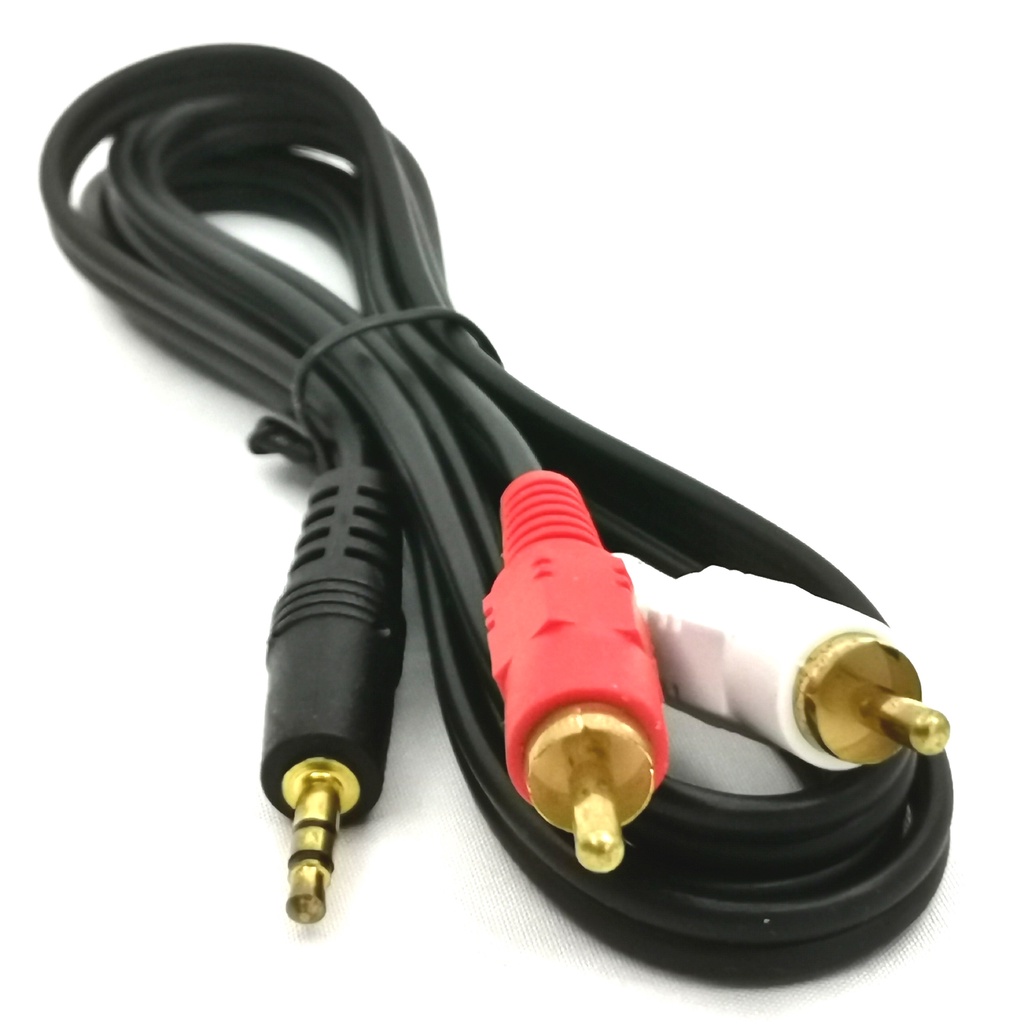 1-5M Audio Cable Plug 3.5mm Male To 2 RCA Male Sound Mixer Amplifier AV ...
