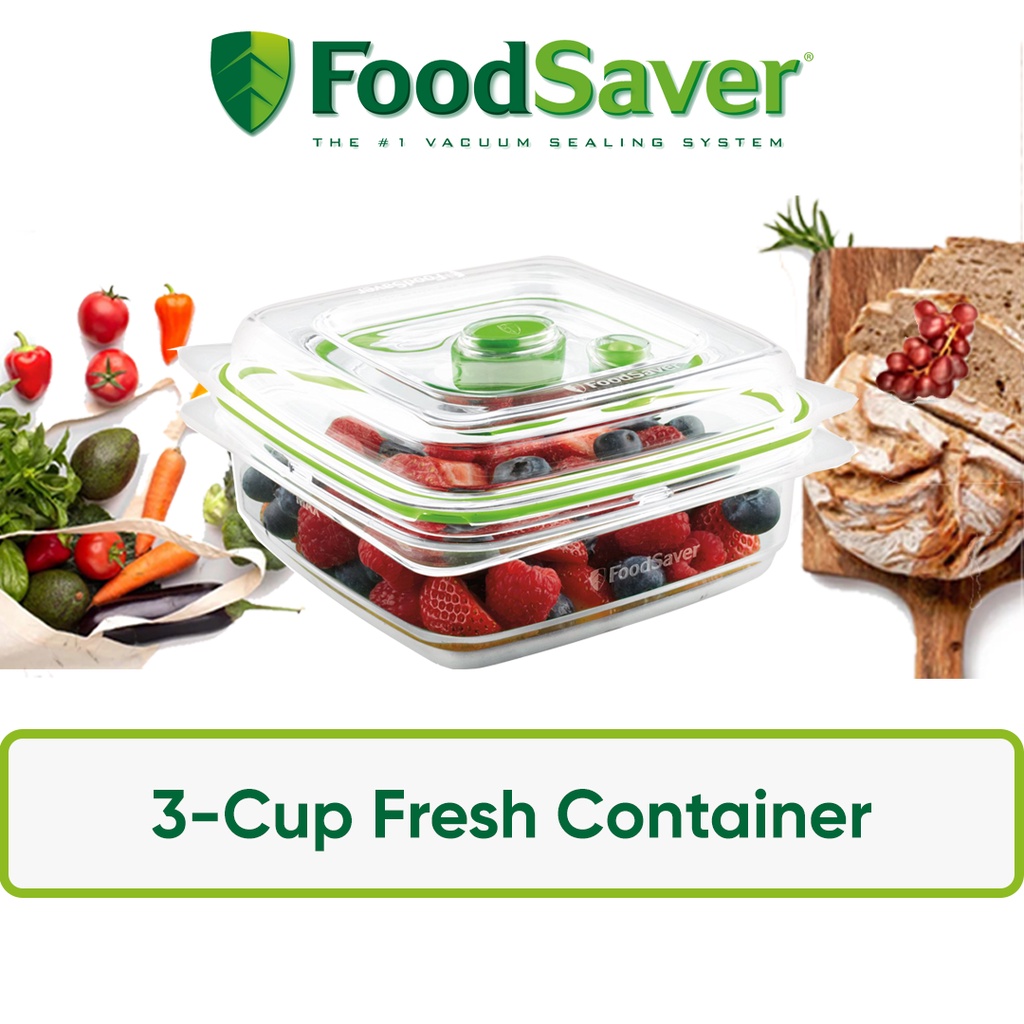 FoodSaver® 3-Cup Fresh Container | Shopee Malaysia