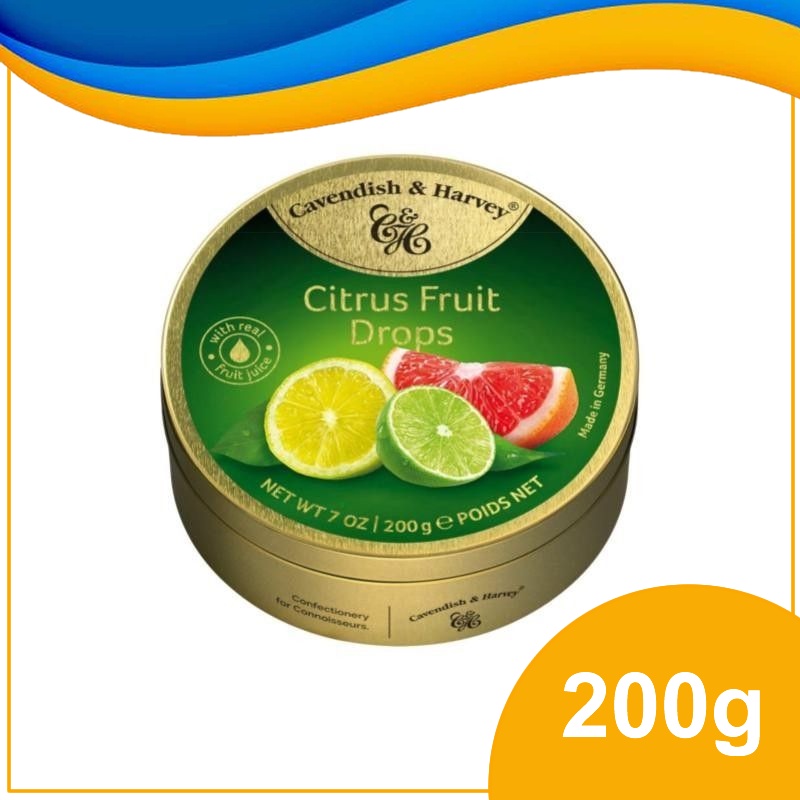 Cavendish & Harvey Citrus Fruit Drops 200g (Exp: JUNE 2026) | Shopee ...