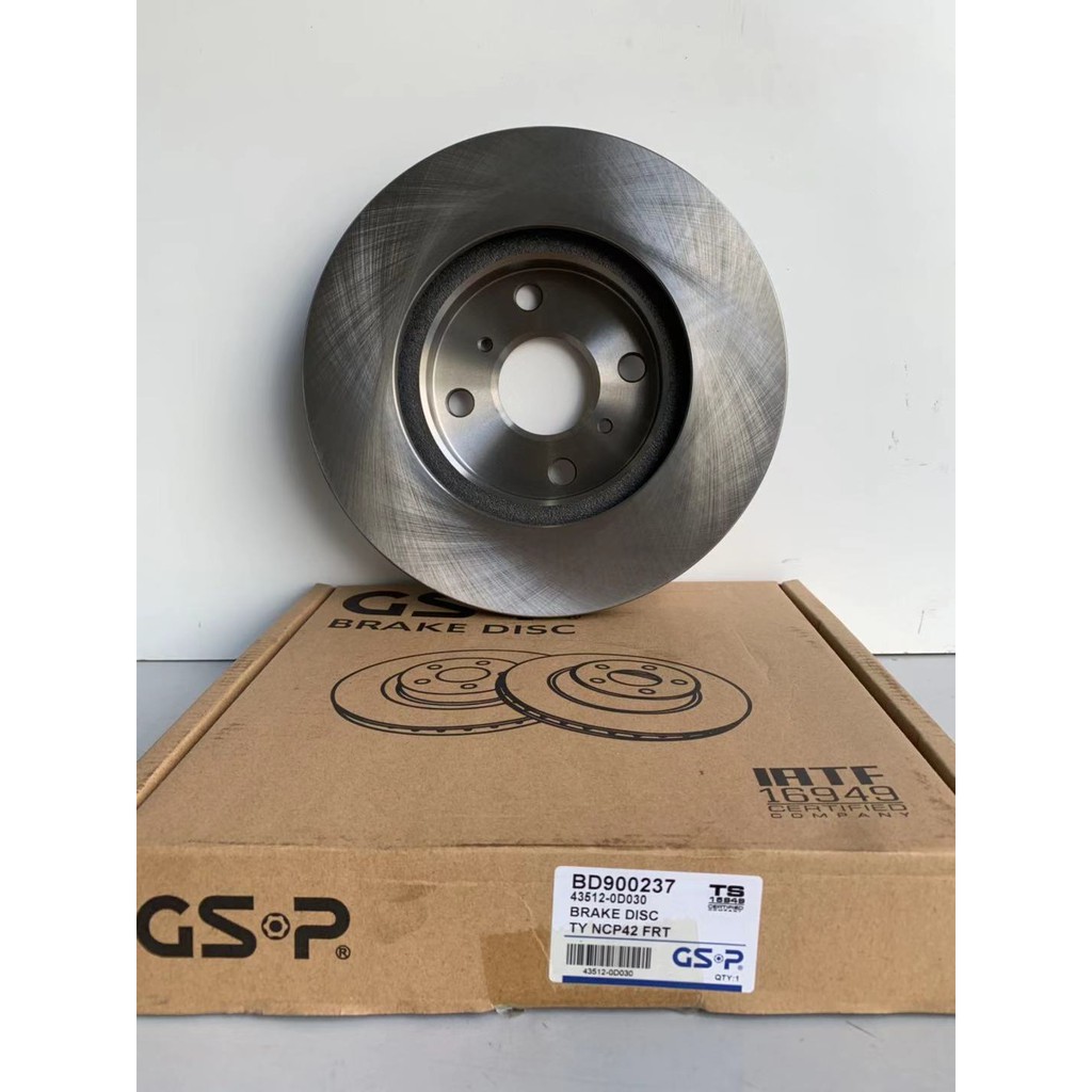 GSP TOYOTA VIOS NCP42 FRONT BRAKE DISC ROTOR (1 SET) | Shopee Malaysia