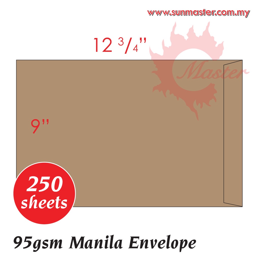 9" x 12 3/4" Manila Envelope | A4 Envelope | Brown Envelope | Kraft ...