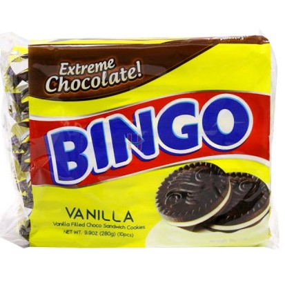 Bingo Extreme Chocolate Cookie Cream Biscuits (28g. x 10pcs.) | Shopee ...